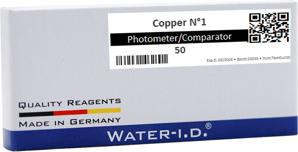 Reagents for Water ID Water Tester 2.0 - Photometer tablets Copper No ...